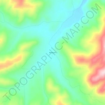 Benewah topographic map, elevation, terrain
