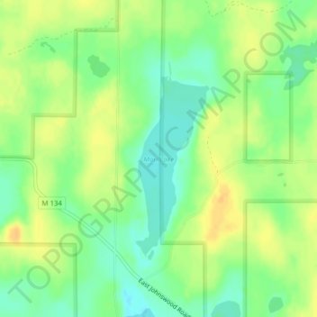 Marl Lake topographic map, elevation, terrain